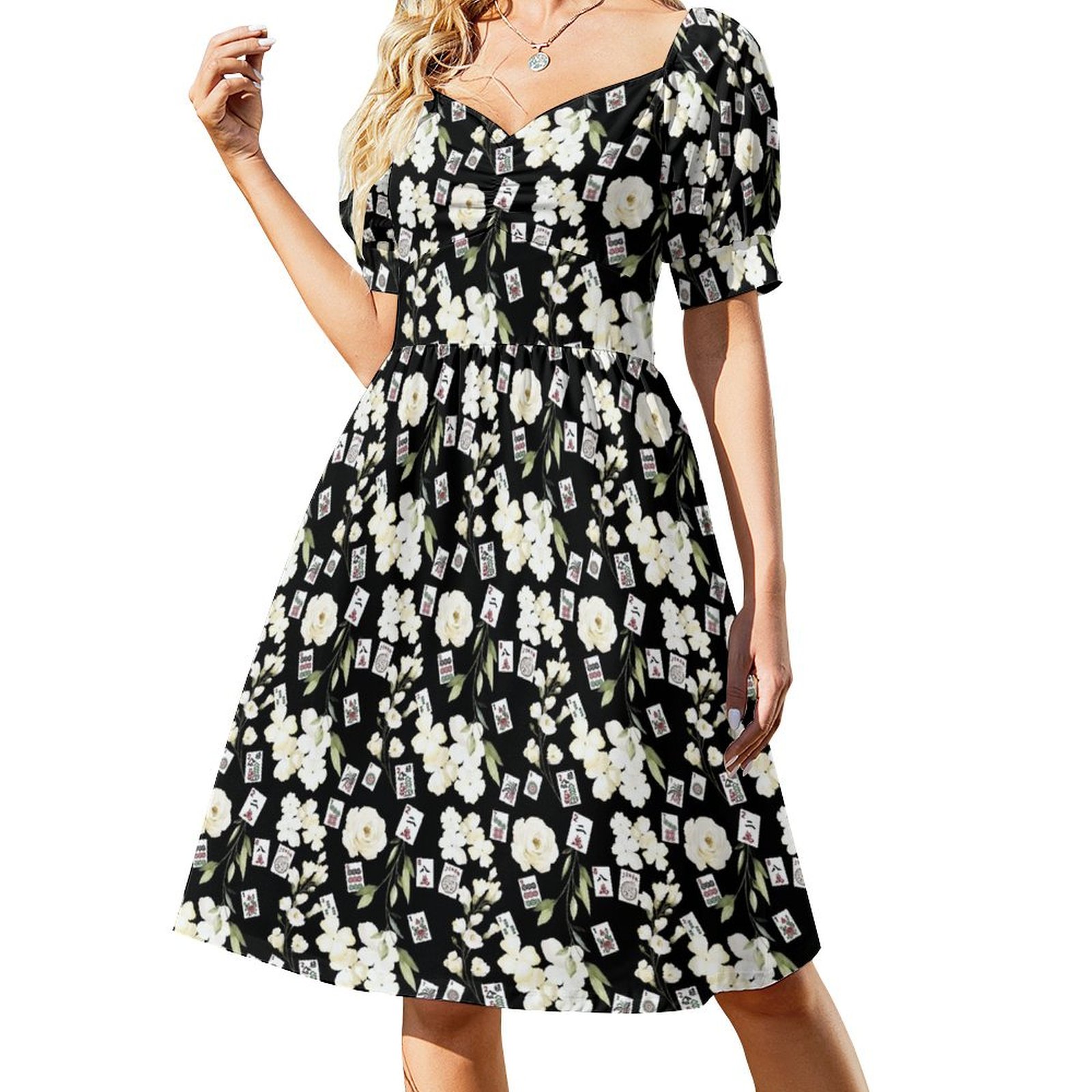 Floral MahJong Dress Female clothing womans clothing Clothing - Walmart.com