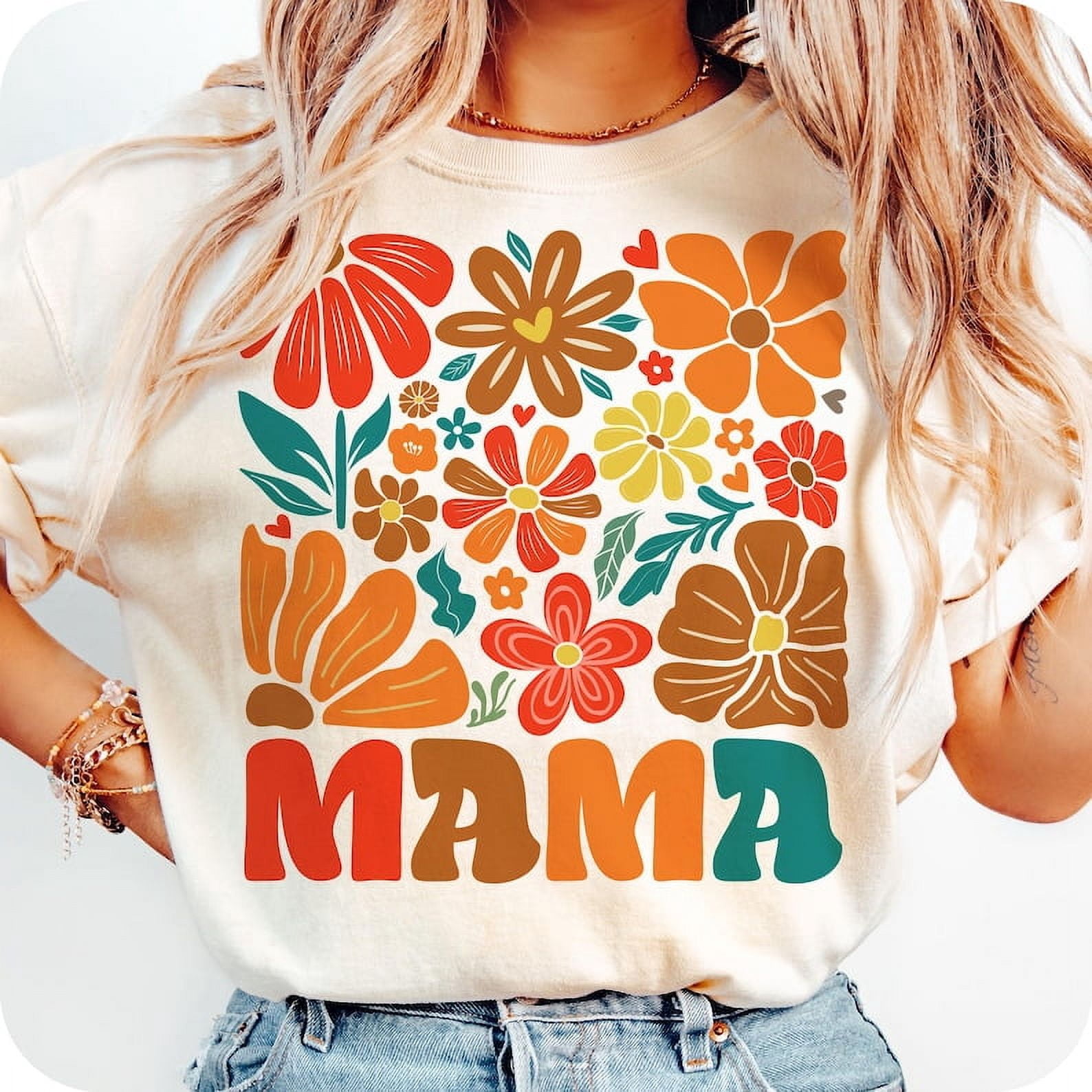 Floral Mama Coquette T-Shirt, Boho Mama Shirt, Mother’s Day Tee, Floral ...