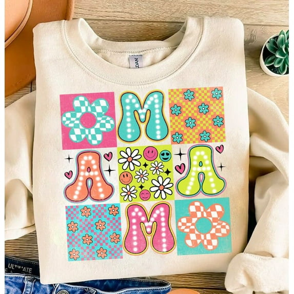 Floral Mama Design Retro Mama Mama Floral Mama Flower Mothers day mama ...