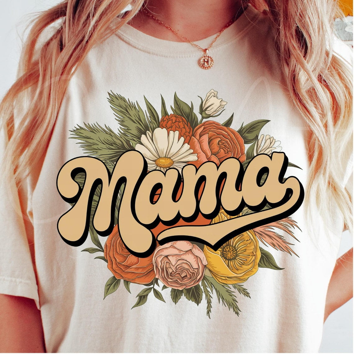 Floral Mama Png, Boho Mother’S Day Sublimation Png, Wildflower Mama T-Shirt Design, Chic ...