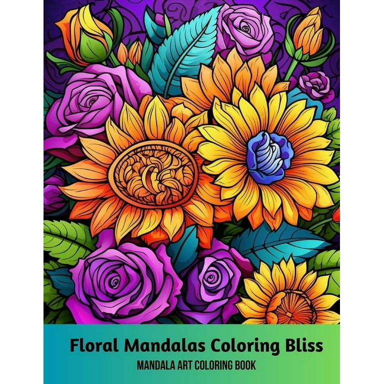flower coloring pages colored