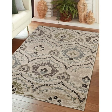 Simply Southern Cottage Jefferson Floral 9' X 12' Green Area Rug ...