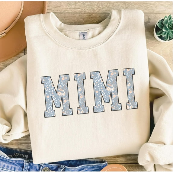 Floral Mimi T-Shirt, Mimi T-Shirt, Mimi Shirt, Mimi Crewneck, Pregnancy ...