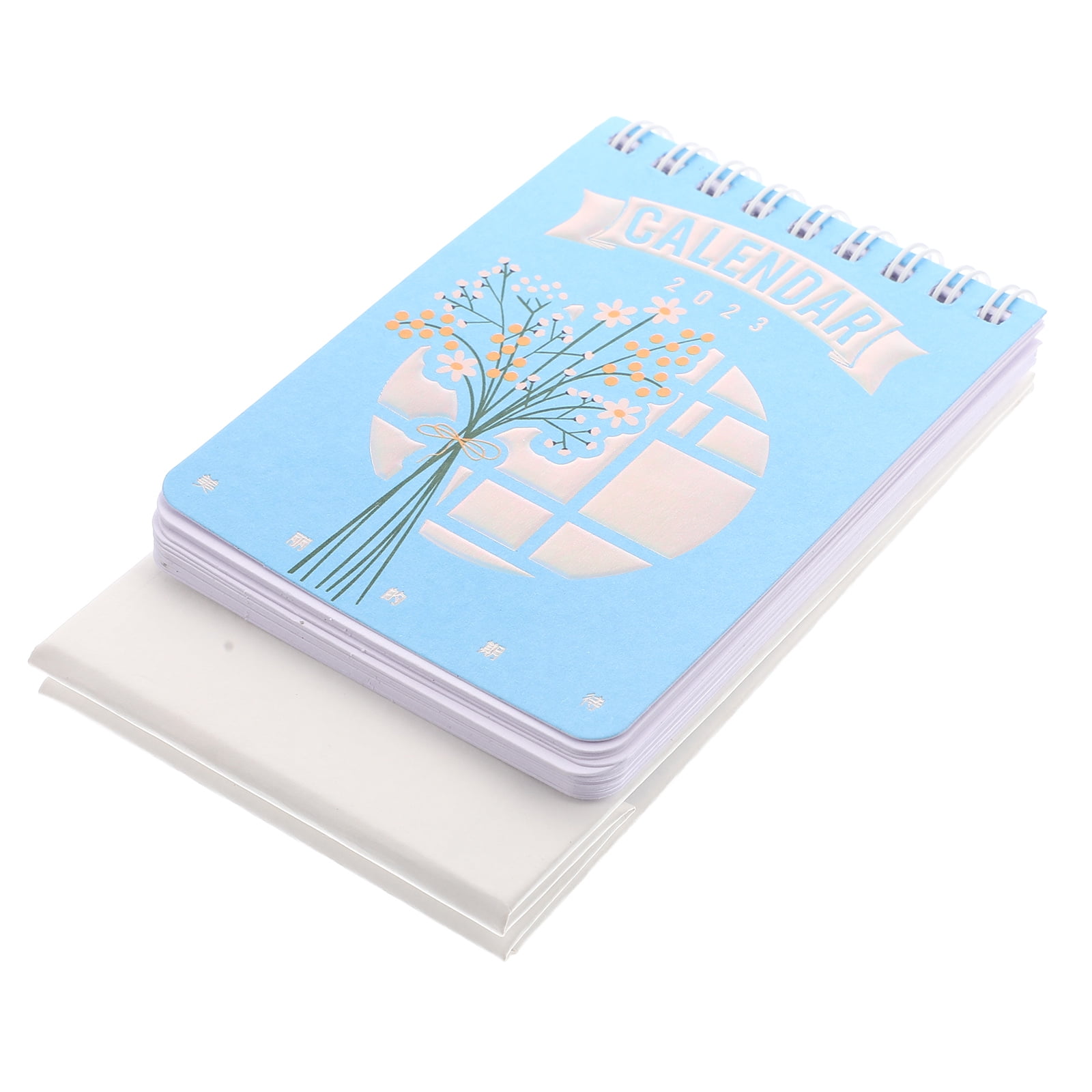 Floral Mini Desk Calendar Cartoon Fresh Homey Cute Calendars Small ...