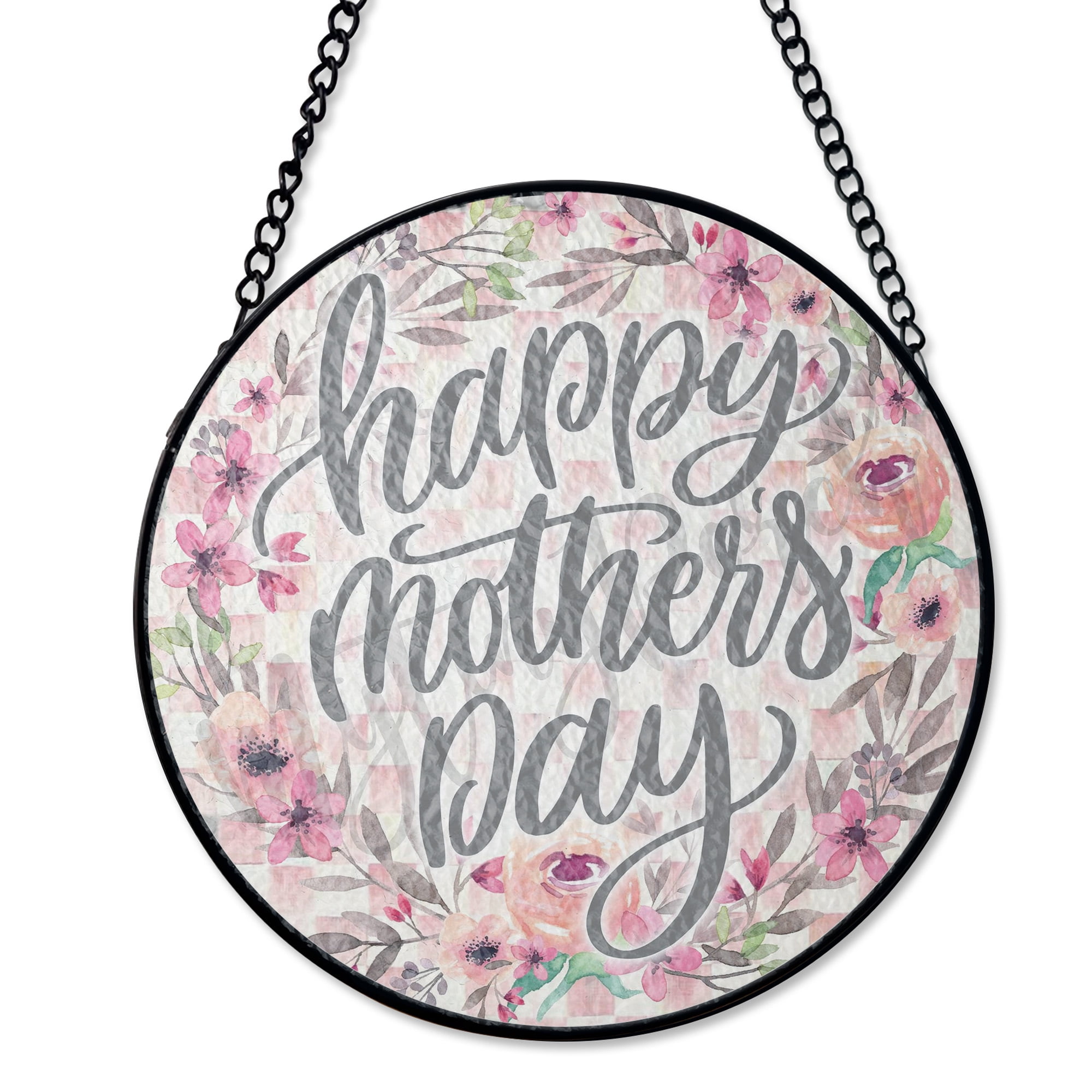 Floral Mothers Day Spring Suncatcher Stained Glass Style, UV Printed ...