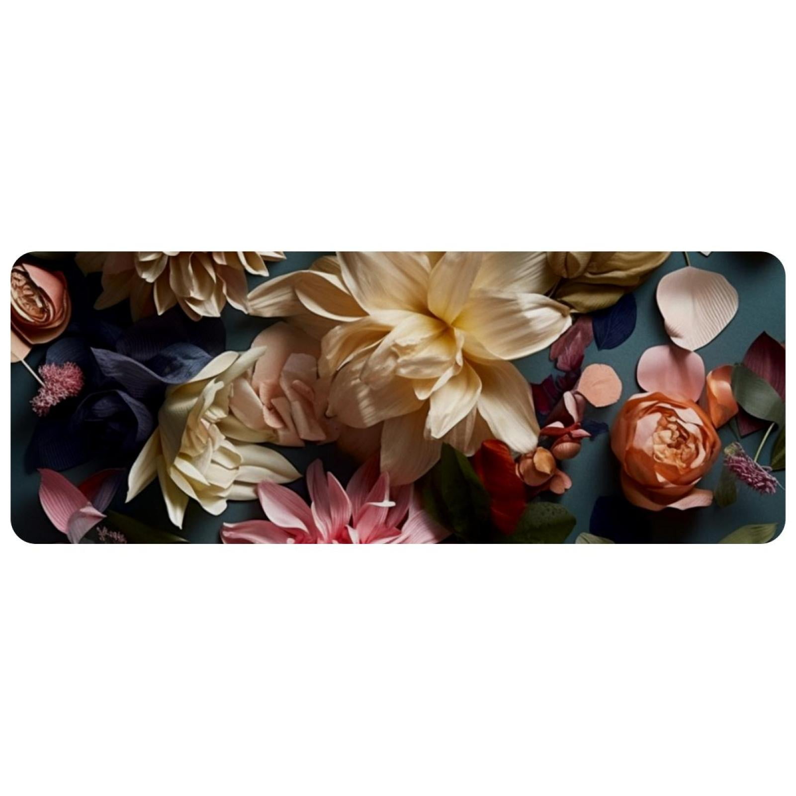 Floral Mouse Pad, Personality Design Rubber Base for Office Decor for ...