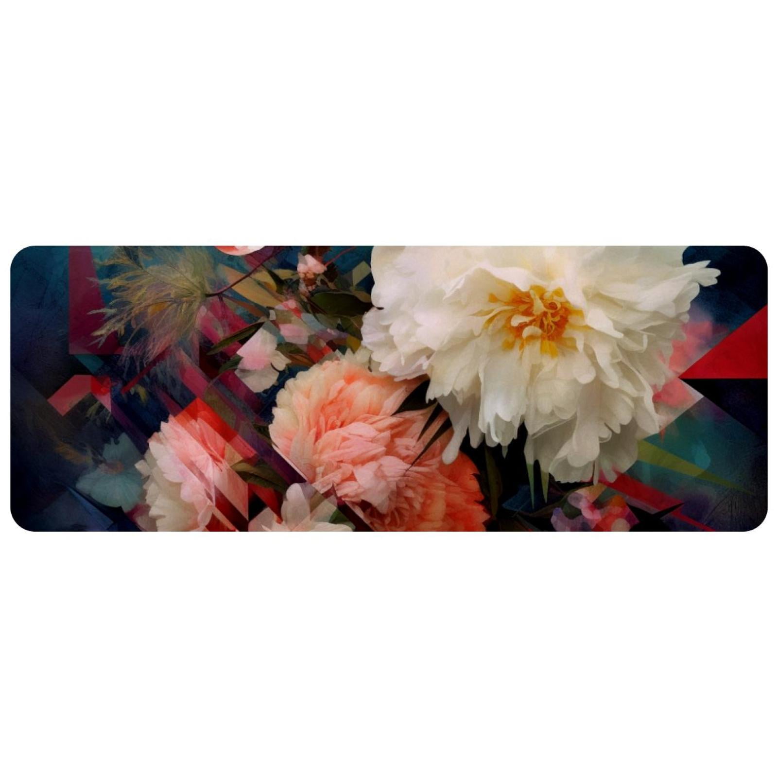 Floral Mouse Pad, Personality Design Rubber Base for Office Decor for ...