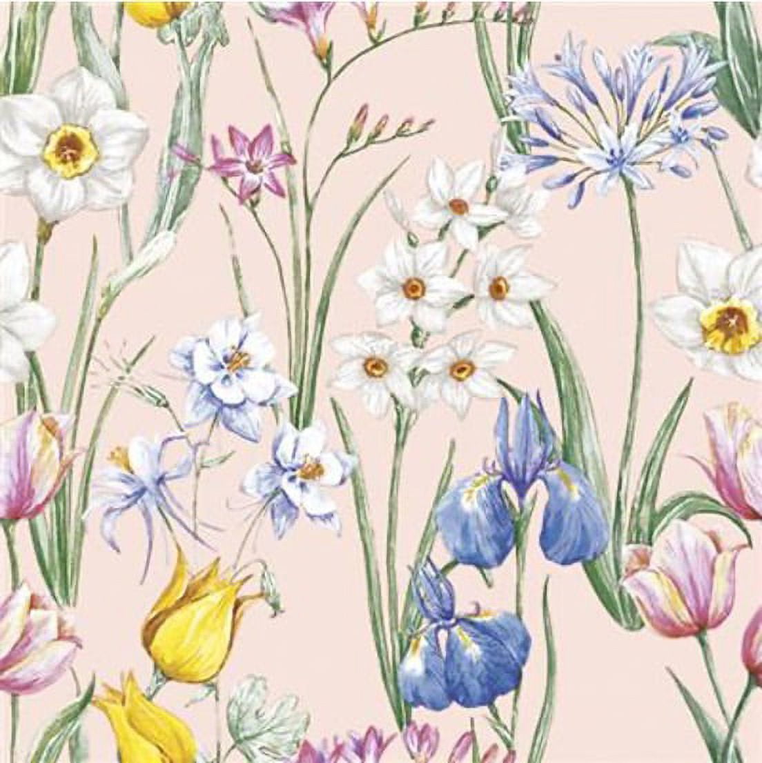 Floral Napkins SPRING FLOWERS 40pcs Lunch Paper Napkins, Decorative ...