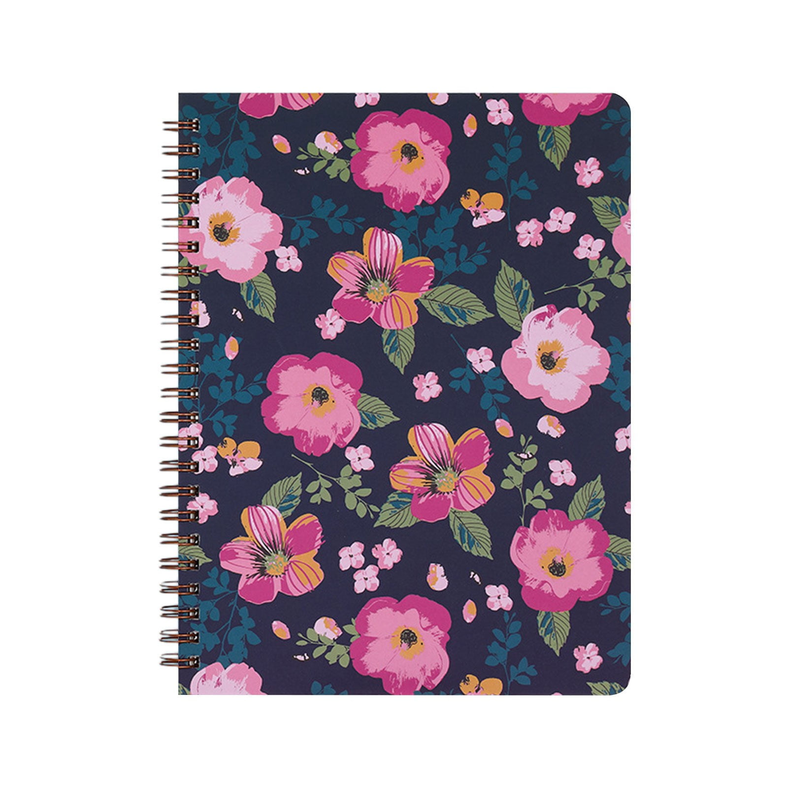 Floral Notebook, Cute College Ruled Journal/Notebook with Large Pockets ...