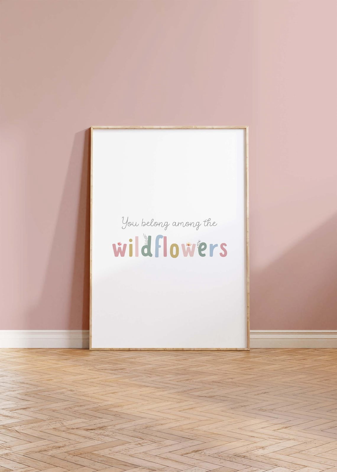 Floral Nursery Wildflower Vintage Baby New Wall Art Print, Refined ...