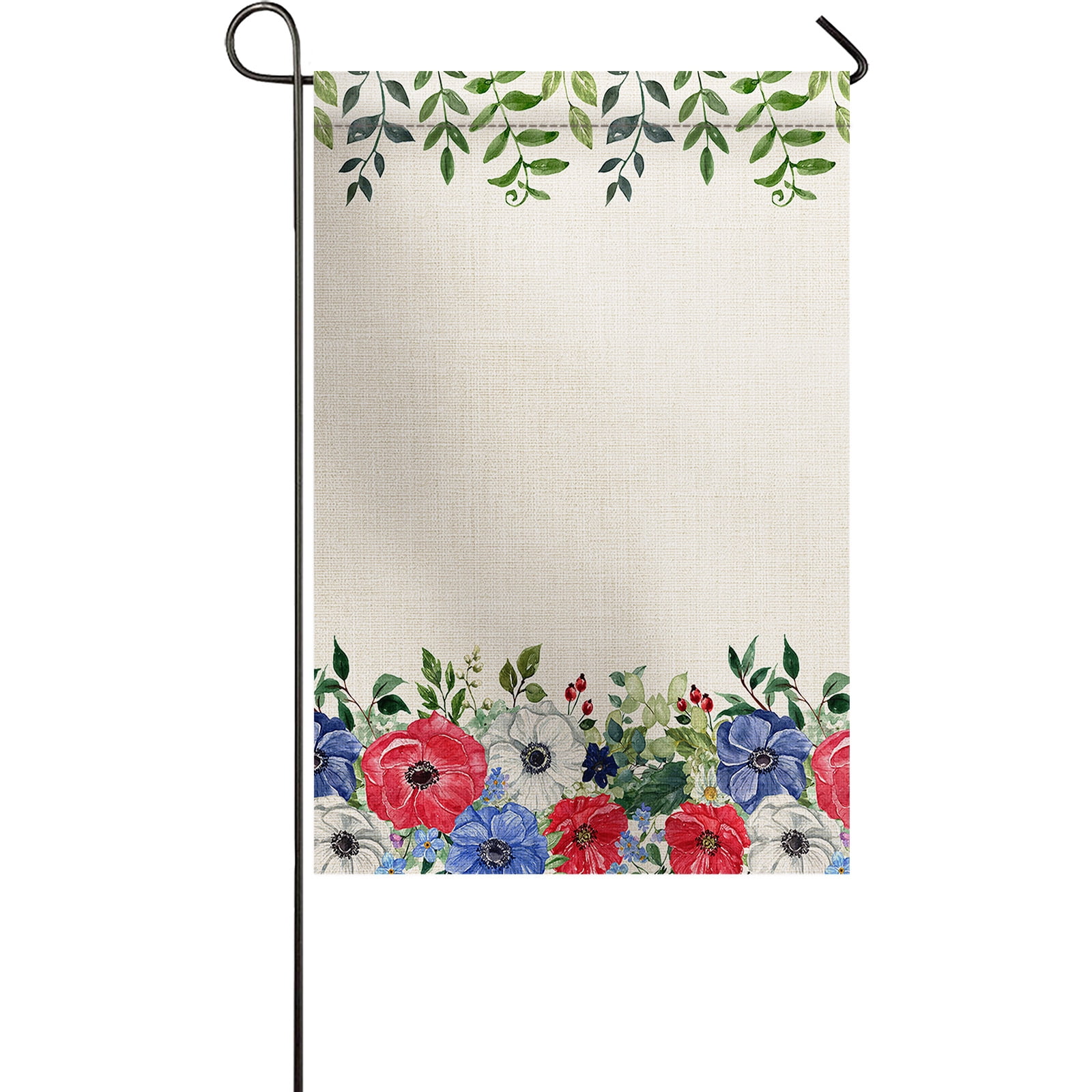Floral Ocean Party Premium Mini Garden Flag for Outside Watercolor ...
