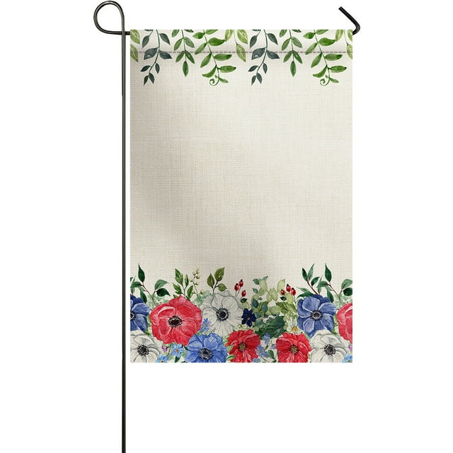 Floral Ocean Party Premium Mini Garden Flag for Outside Watercolor ...