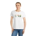 Floral Organic Cotton Womens T Shirt With Art Design Econscious EC3000 ...