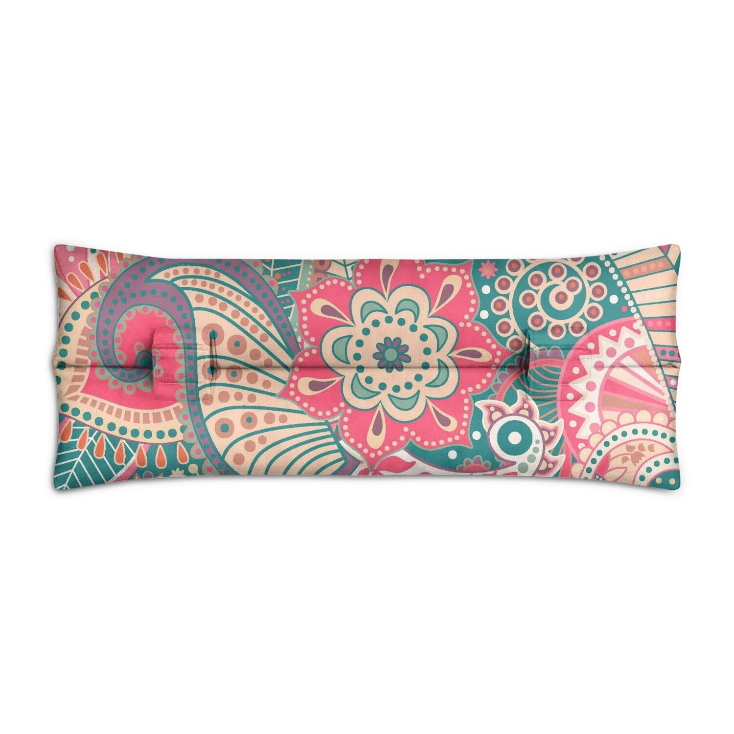 Floral Paisley Boho Design Seatbelt Pillow - Post-Mastectomy Heart ...