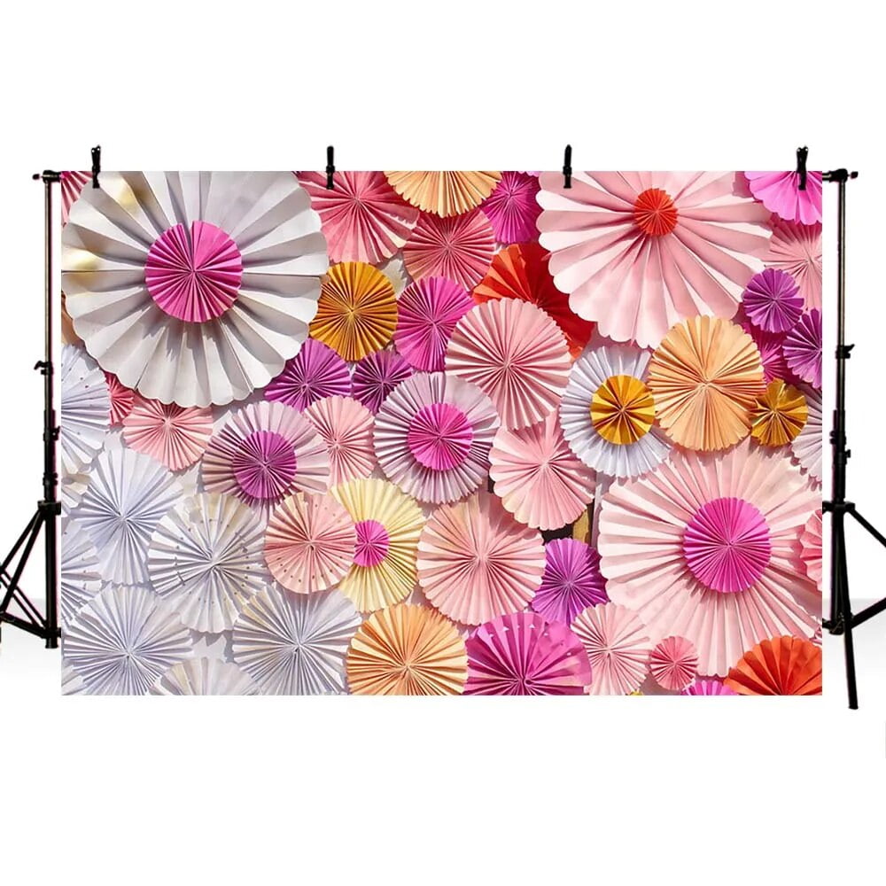 Floral Paper Backdrops for Photography Studio Newborn Baby Shower ...