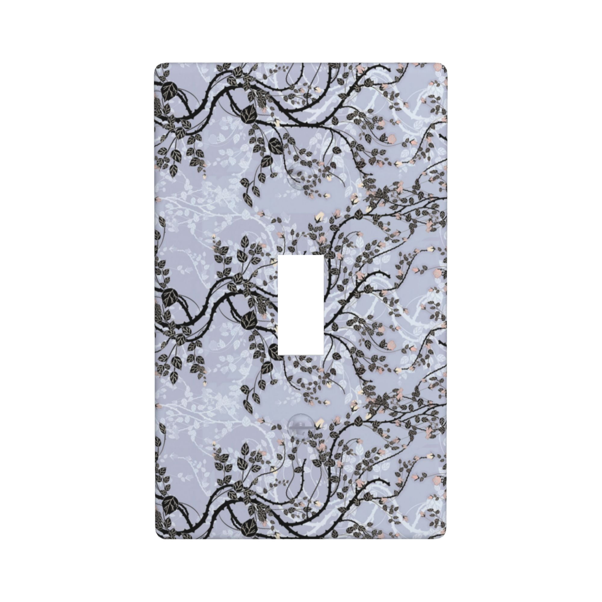 Floral Pattern Background Single Toggle Light Switch Plate Decorative ...