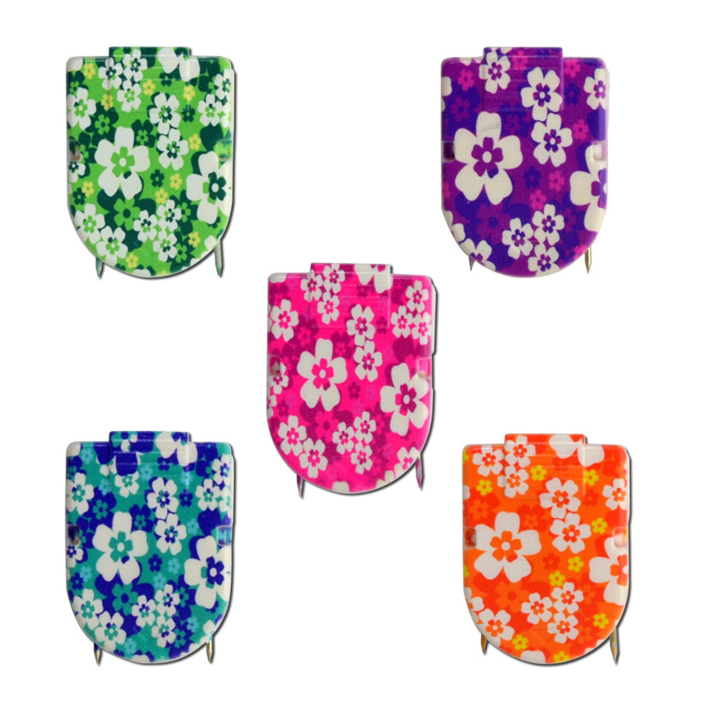 Floral Pattern Cubicle Clip Set - Walmart.com