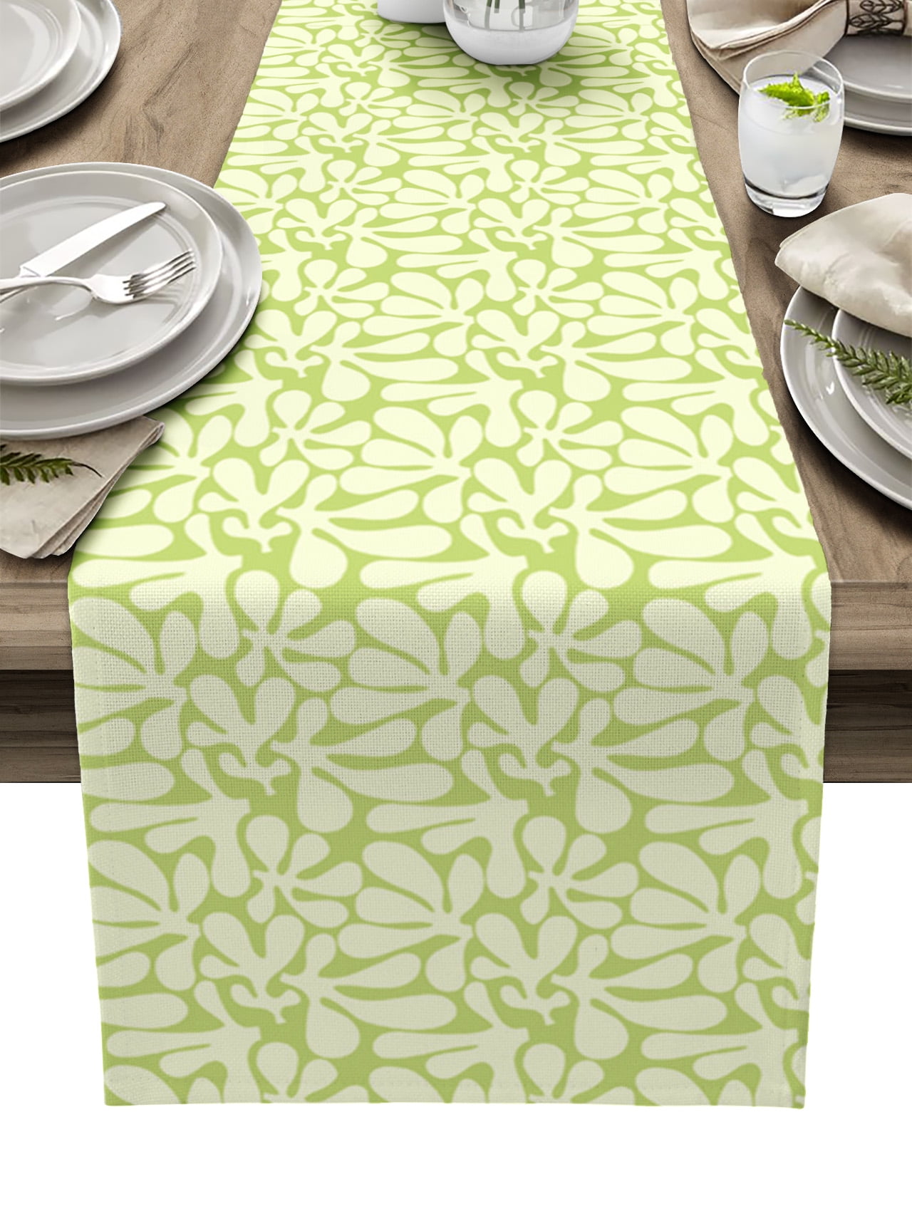 Floral Pattern Daisy Simple Table Runner ration Home r Dinner Table ...