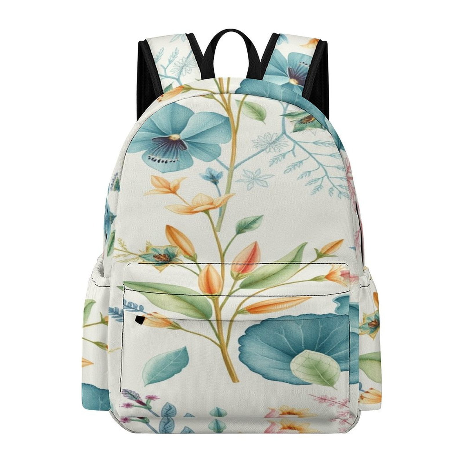 Floral Pattern Design Backpacks Teenager Bookbag Casual Students School ...