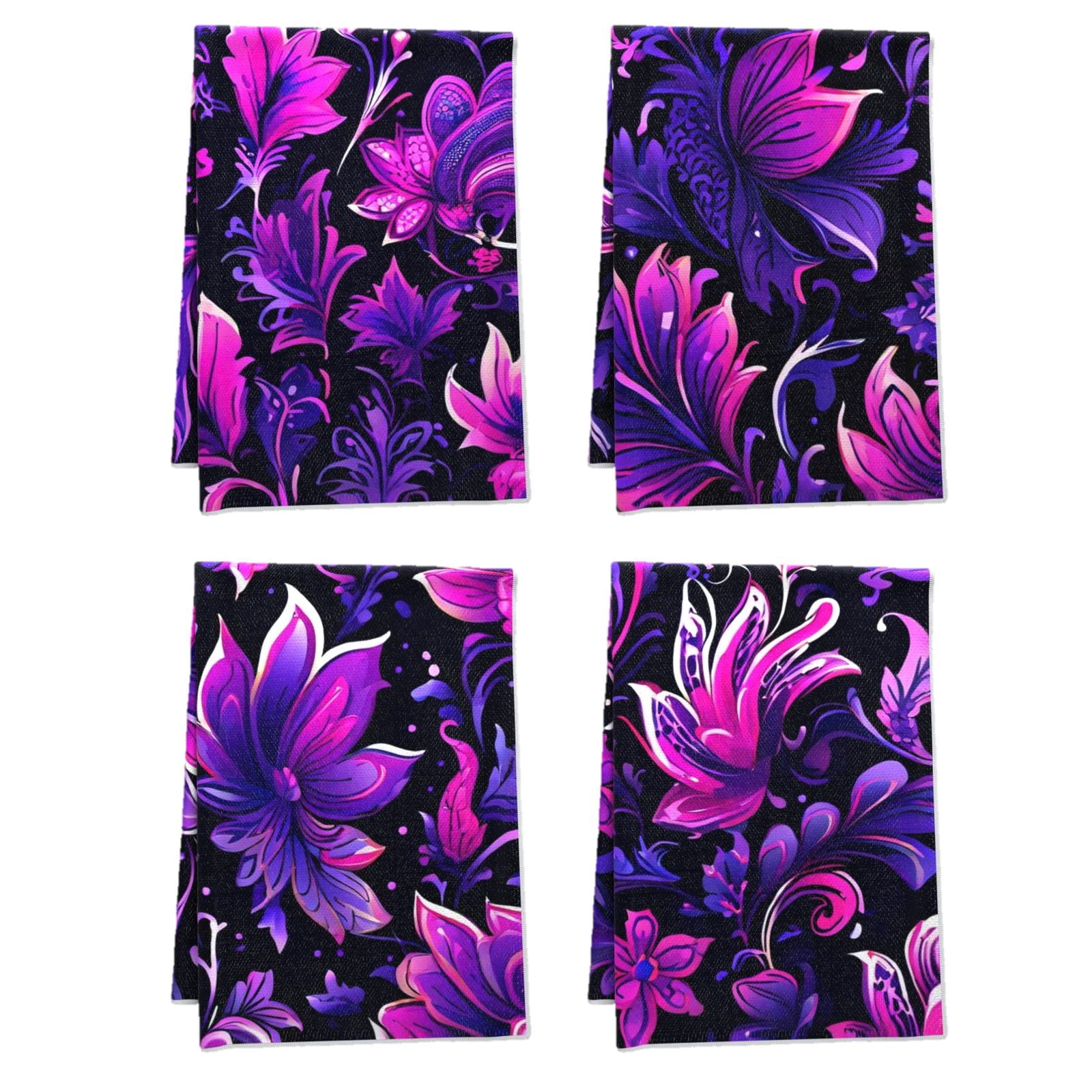 Floral Pattern Ethnic Boho Handy Kitchen Towel Decoration for Window ...