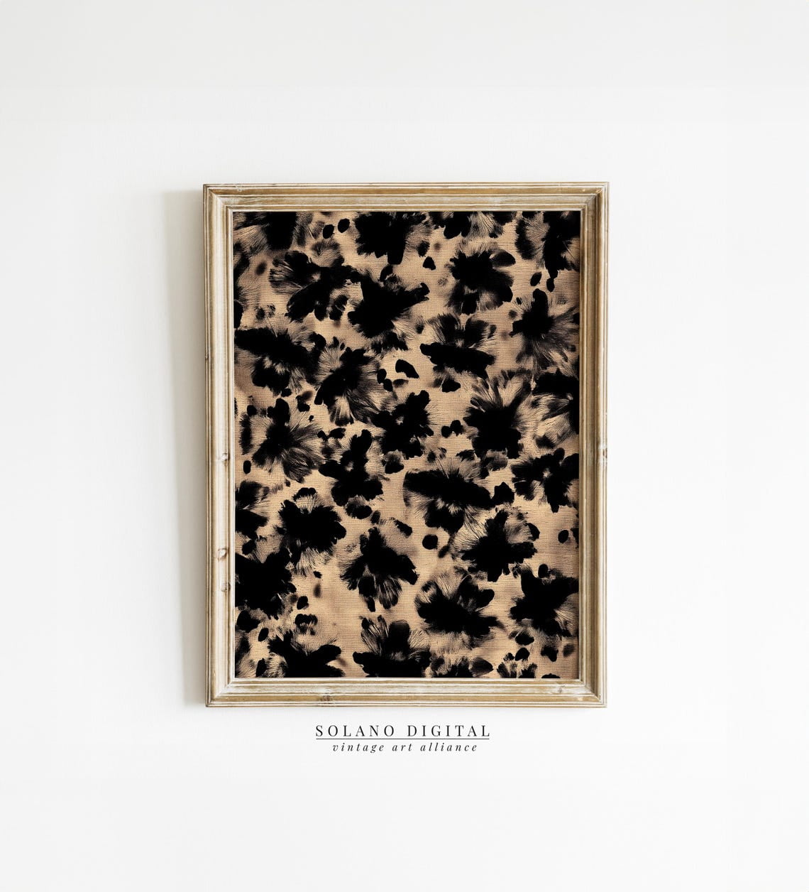 Floral Pattern Neutral Abstract Print Minimalist Botanical Wall Art ...