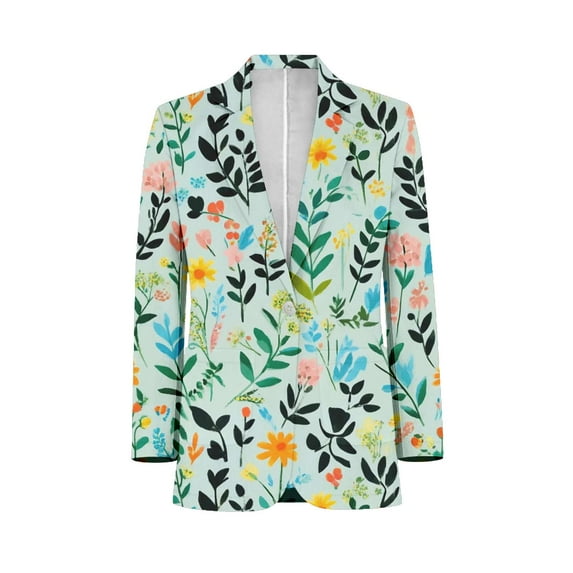 Floral Pattern Pretty Pastel Background Customized Men's Suits full man ...