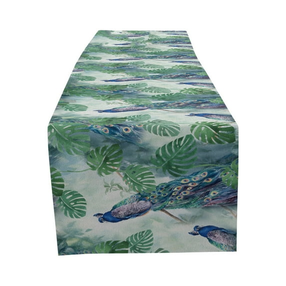 Floral Pattern Table Runner Heat Insulating and Non Slip Linen Placemat ...