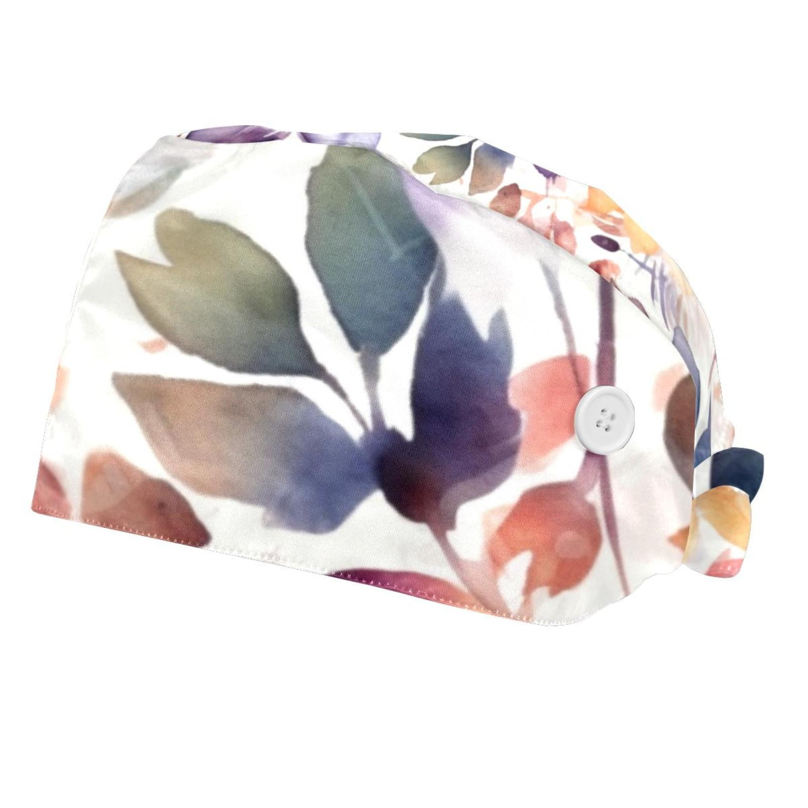 Floral Pattern with Flowers Adjustable Working Caps, Working Caps for ...