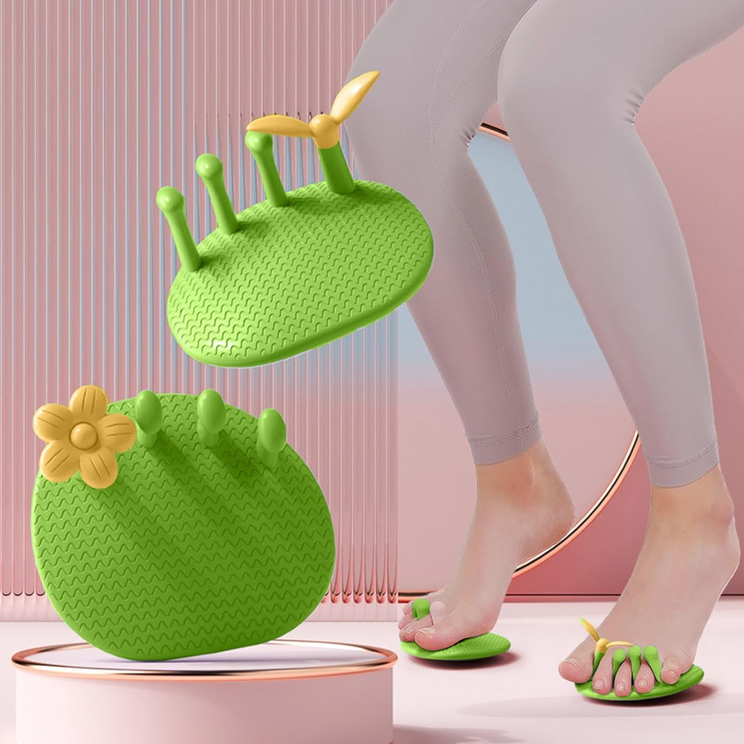 Floral-Patterned Toe-Separating Trainer, Arch Trainer, Foot Massager ...