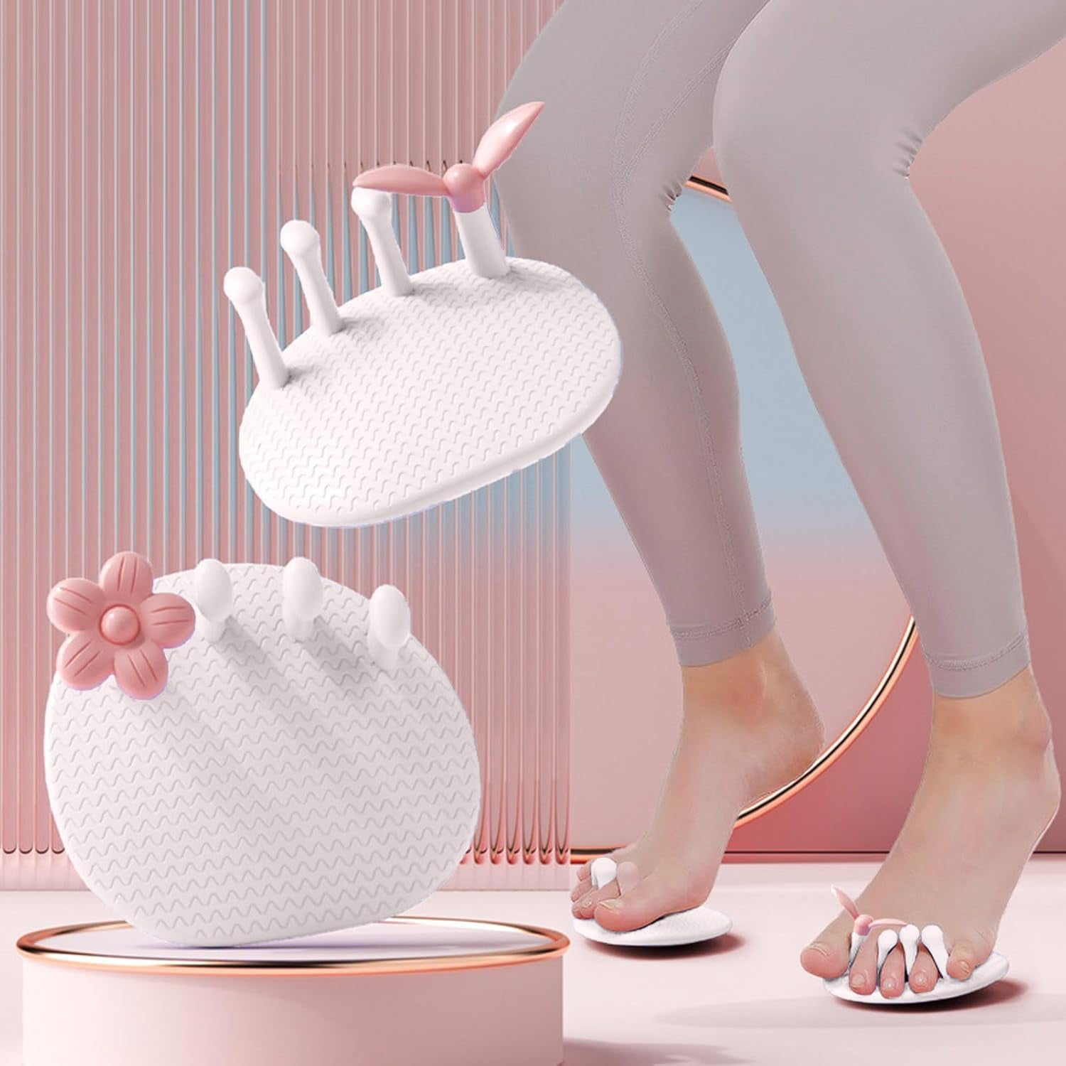 Floral-Patterned Toe-Separating Trainer, Arch Trainer, Foot Massager ...