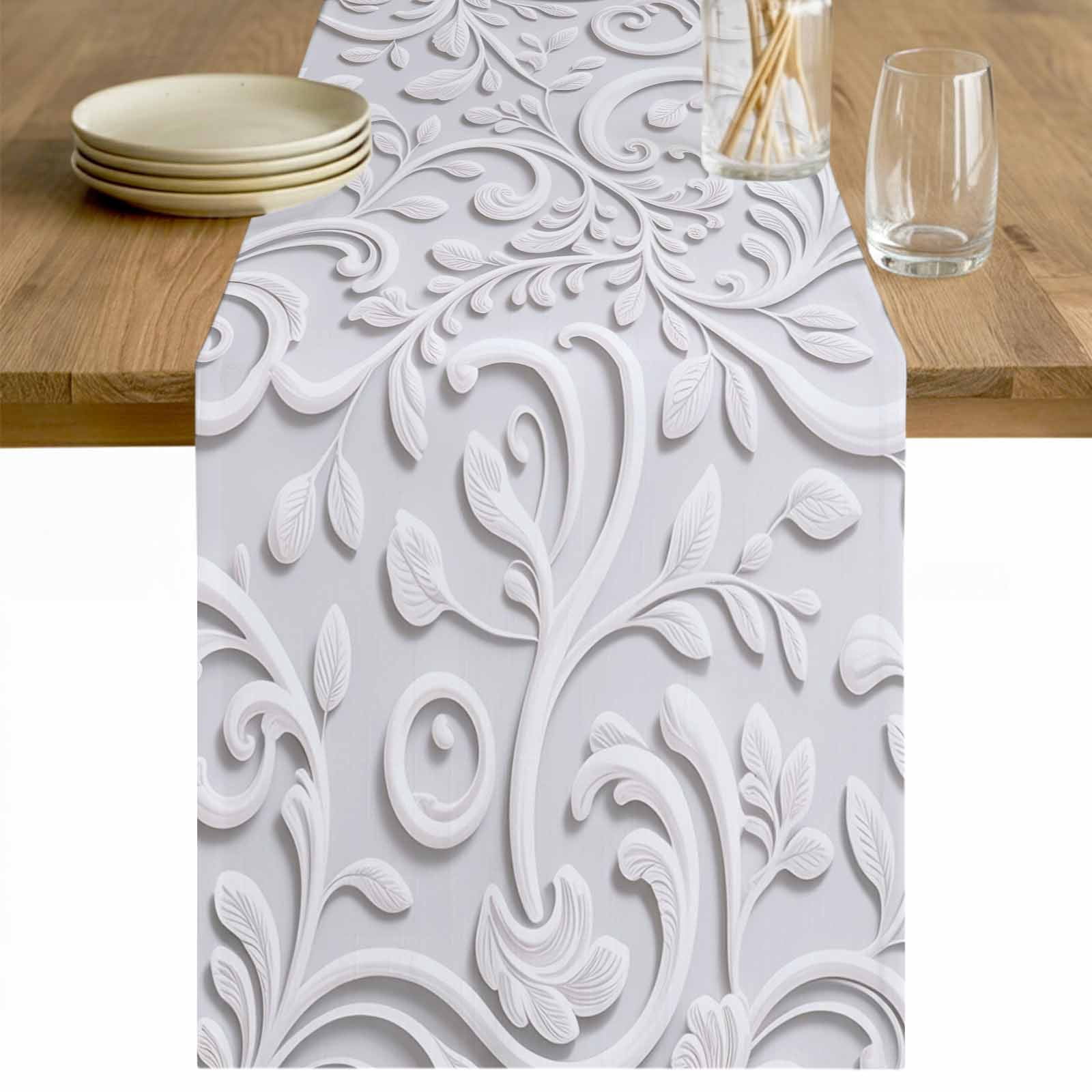 Floral Patterns Table Runner 70 Inches Long Farmhouse Dress Scarves ...