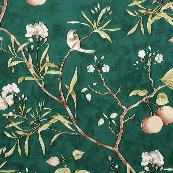 Floral Peel and Stick Wallpapers Green Self Adhesive Contact Paper ...