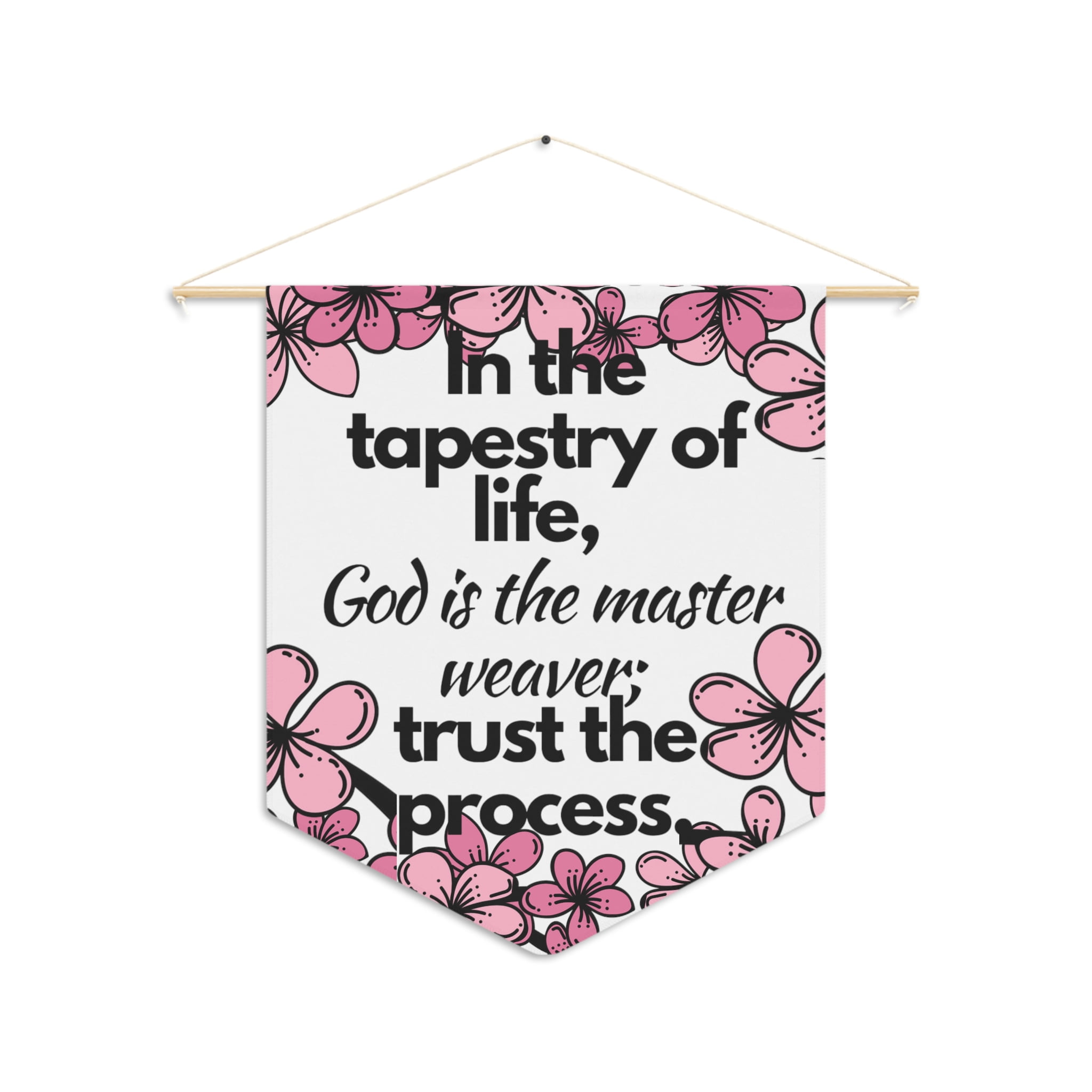 Floral Pennant Wall art decor home decor interior design - Walmart.com