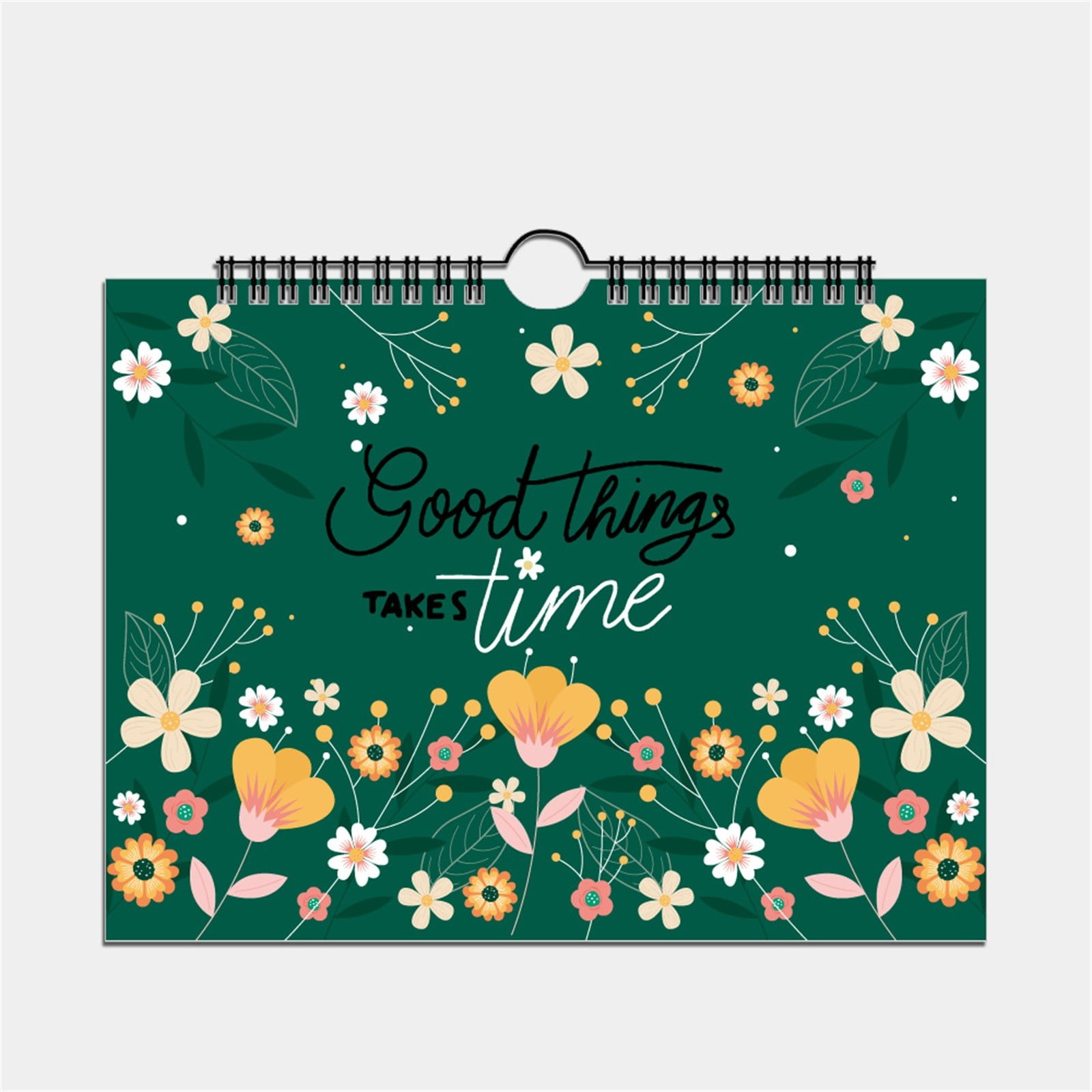 Floral Planner Notebook, Productivity Schedule Journal, Good Things ...