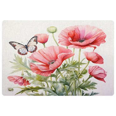 Indoor Doormat Front Door Mat,Low-Profile Machine Washable Kitchen Rug ...