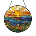 Floral Poppy Window Hanging – Glass Style Art1701 - Walmart.com
