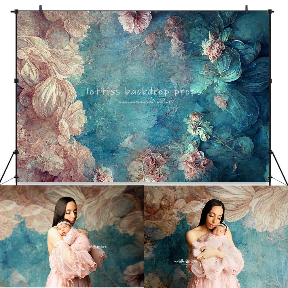 Floral Portrait Photography Backdrops Adult Kids Prengnat Photocall ...