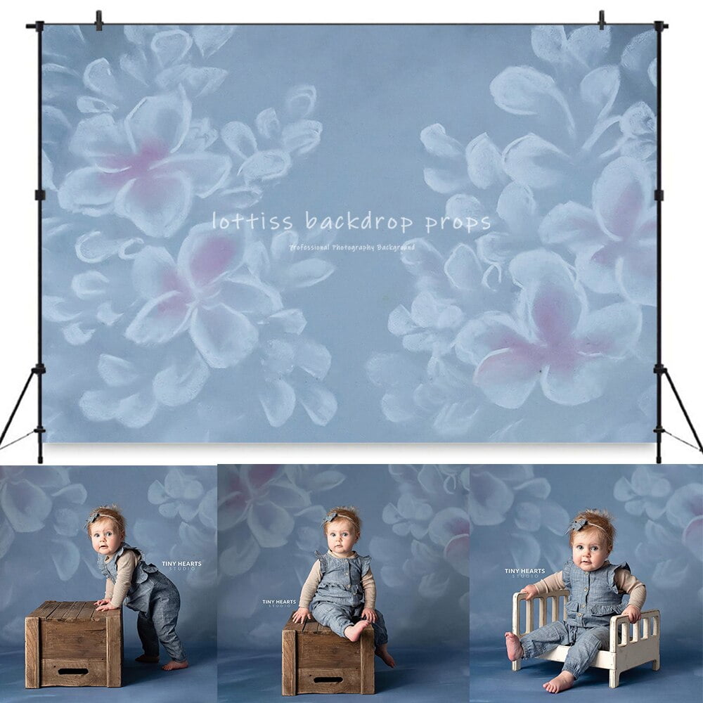 Floral Portrait Photography Backdrops Adult Kids Prengnat Photocall ...