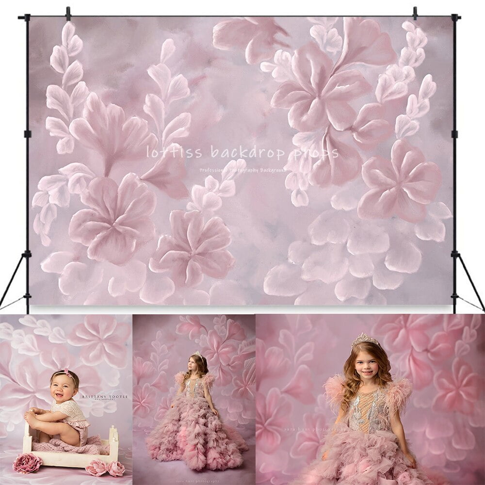 Floral Portrait Photography Backdrops Adult Kids Prengnat Photocall ...
