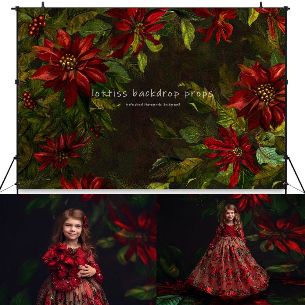Floral Portrait Photography Backdrops Adult Kids Prengnat Photocall ...