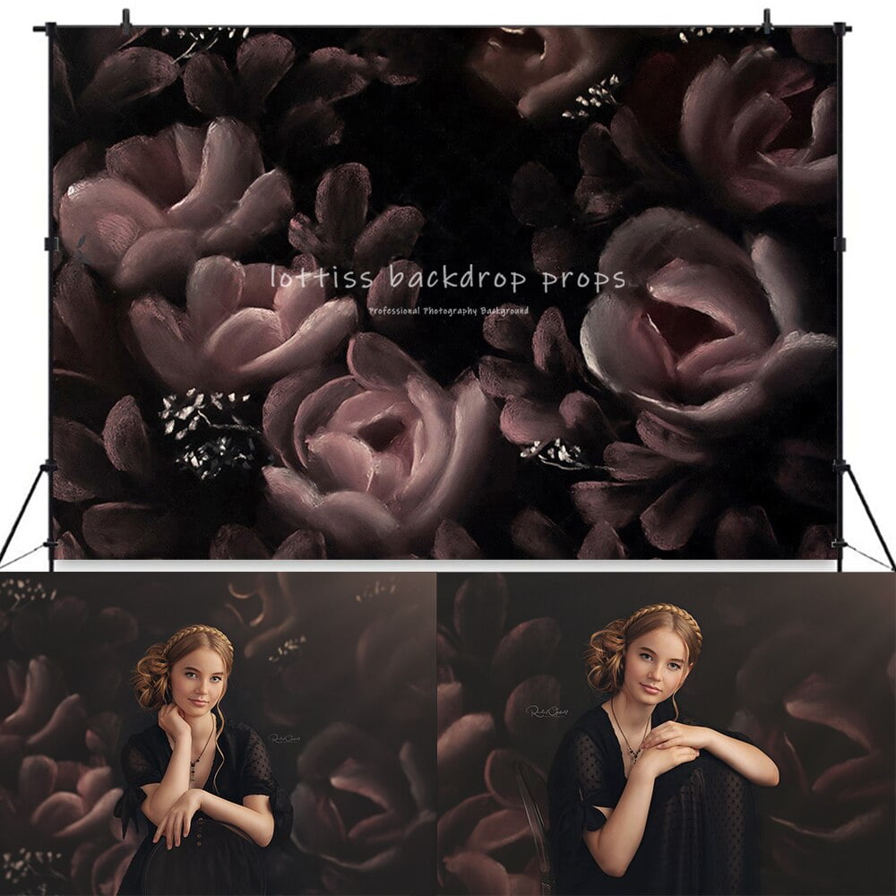Floral Portrait Photography Backdrops Adult Kids Prengnat Photocall ...
