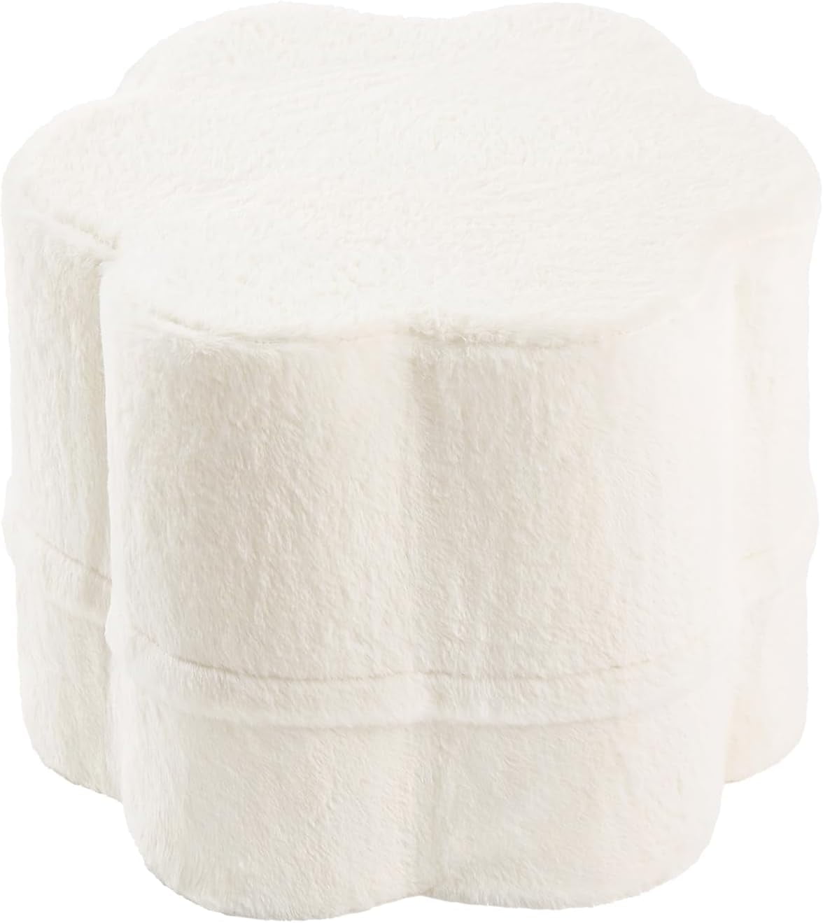 Floral Pouf Ottoman, Foot Stools Ottoman with Foam Chunk Filling, Puff ...