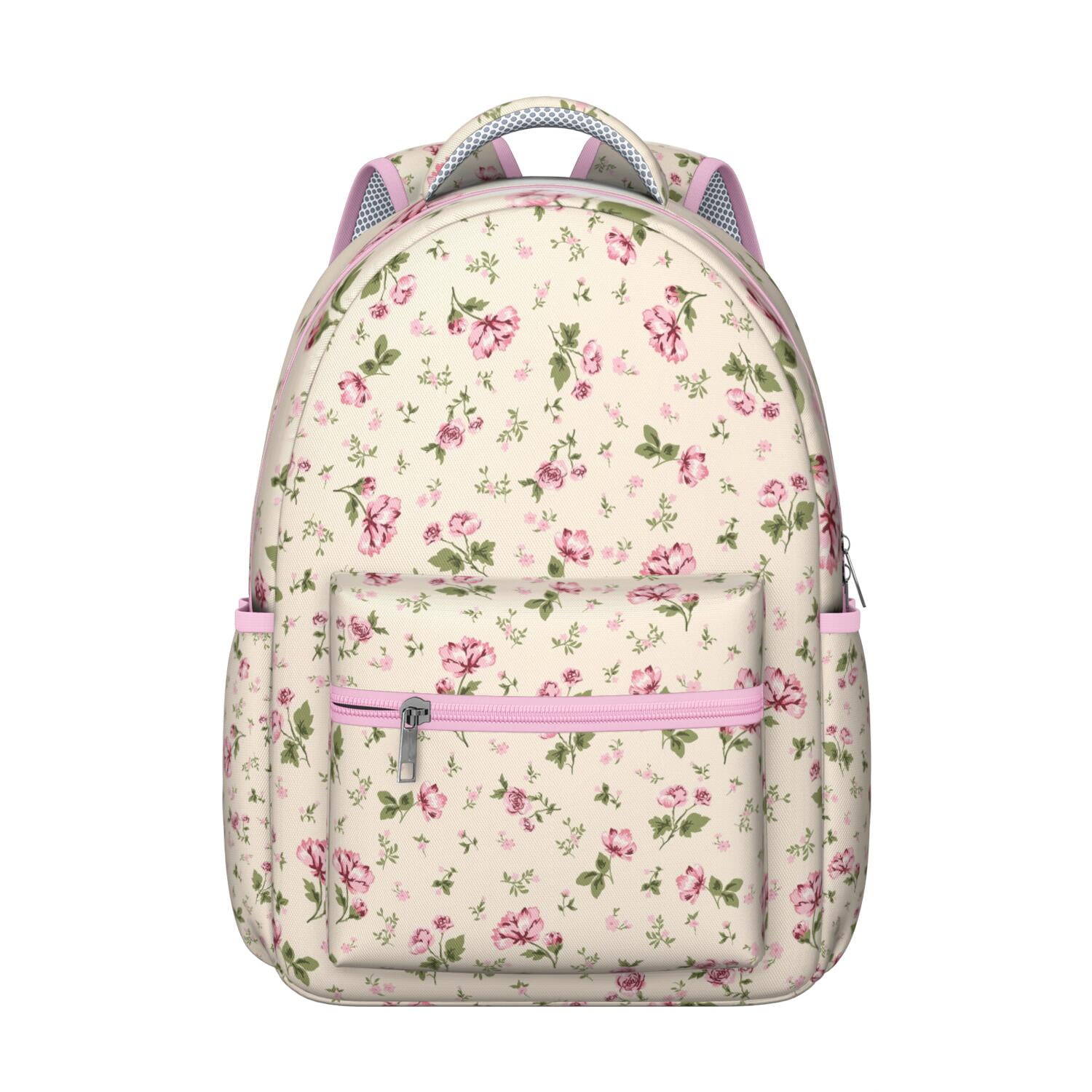 Floral Print Everyday Backpack for Students Comfortable, Durable School ...