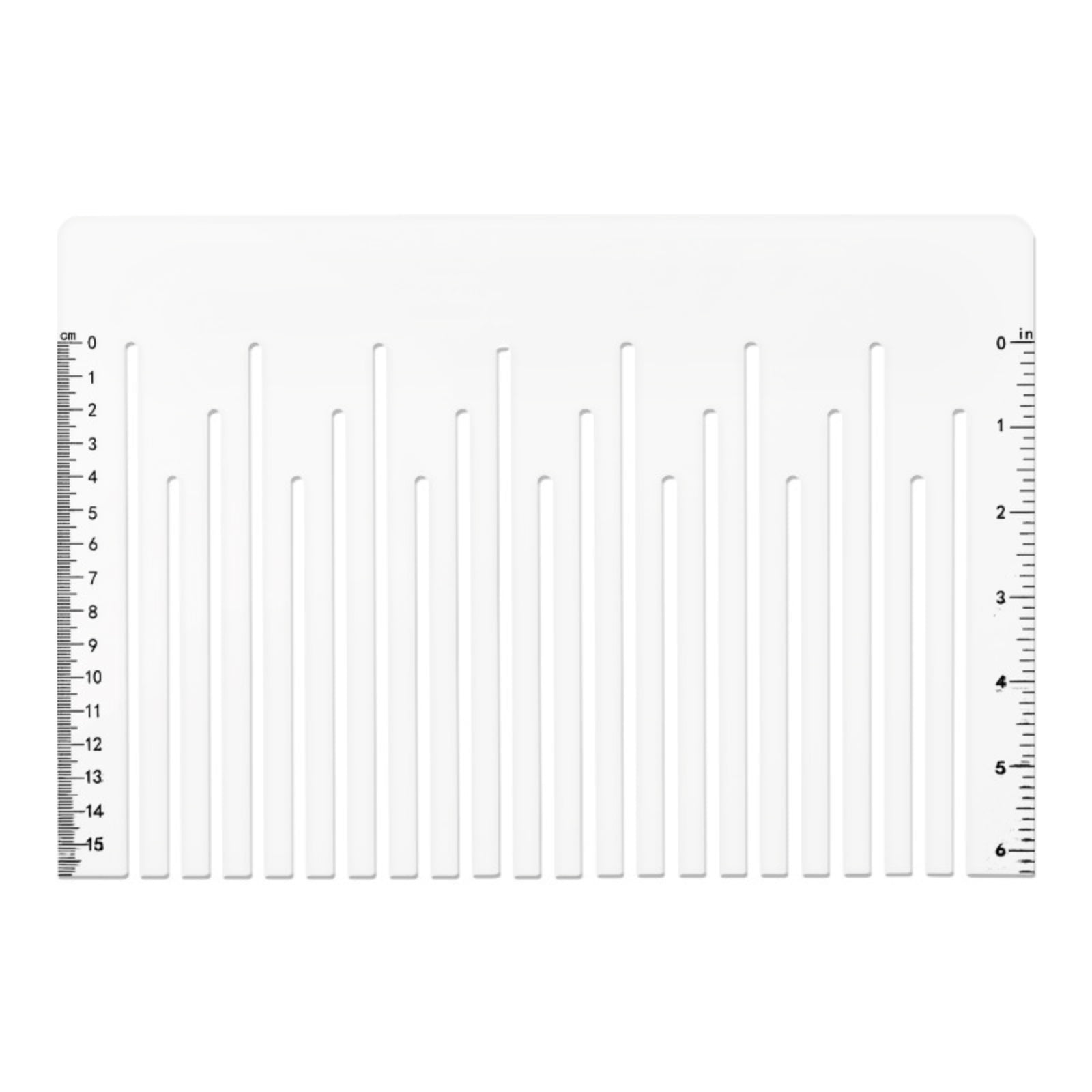 Floral Print Fabric Ruler Transparent Acrylic Sewing Cutting Template ...
