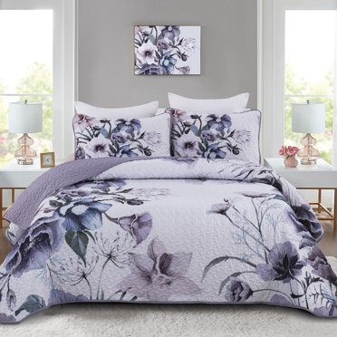 Simply Shabby Chic Reversible Ditsy Floral 3-Piece Quilt Set, Full ...