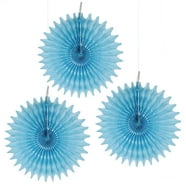 Royal Blue Mini Hanging Fan Decoration (5 Count) - Walmart.com