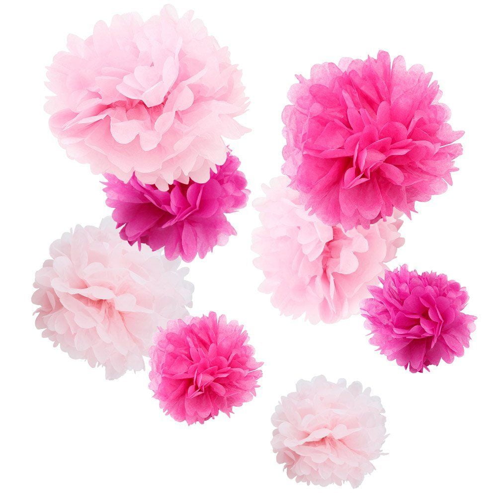 Floral Reef Variety Set of 8 (Assorted Pink Color Pack) consisting of 8 ...