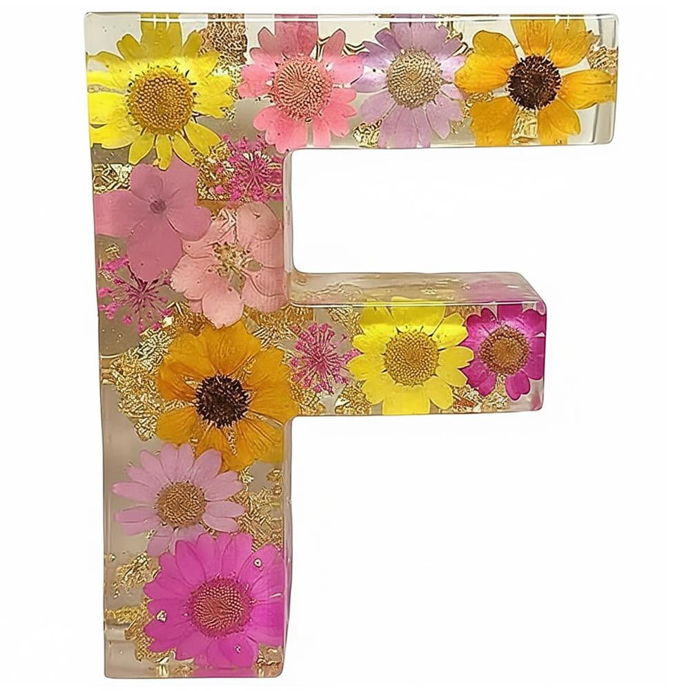 Floral Resin Letter Night Light Creativity Floral Resin Night Lights ...