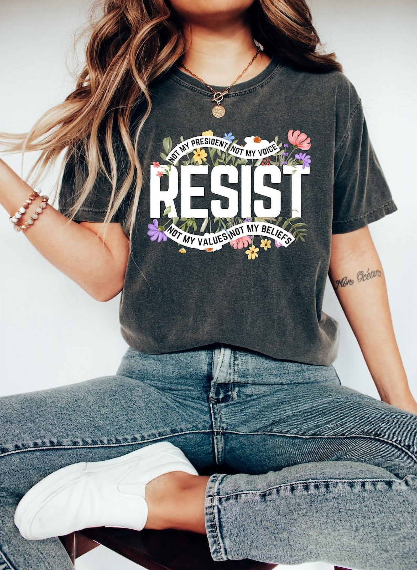 Floral Resist Shirt, Wildflower Protest Shirt, Civil Rights Social ...