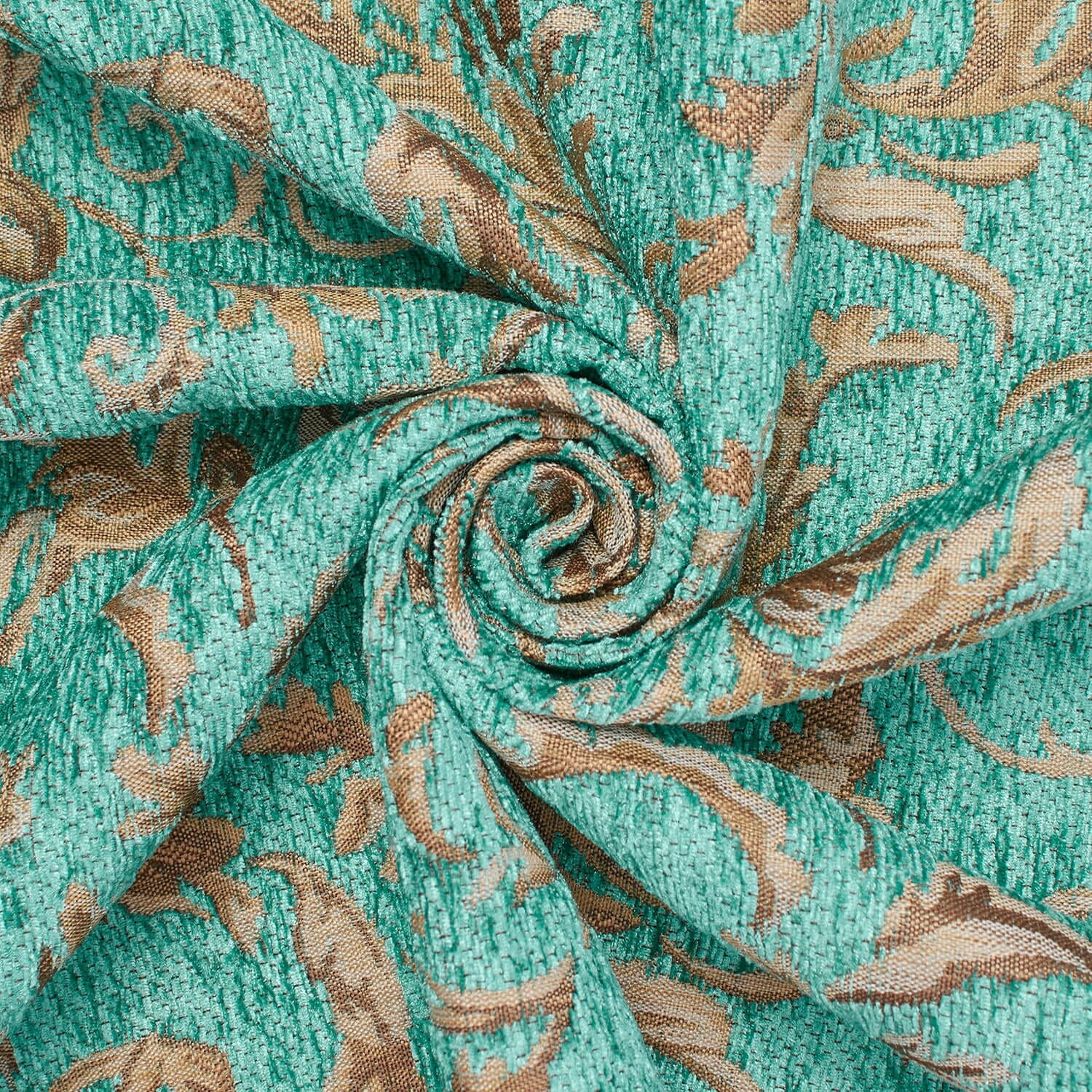 Floral Scroll Polyester Chenille Jacquard Heavy Duty Heavyweight 320 ...